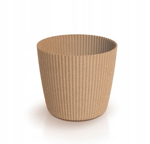 Doniczka Milly Round Eco Wood-Naturo - PROSPERPLAST | Sklep EMPIK.COM