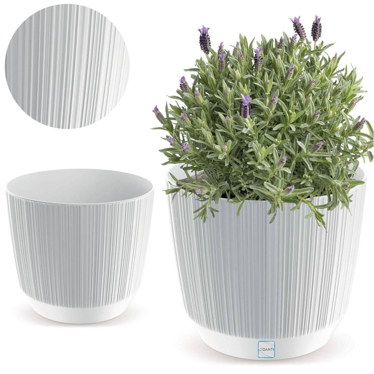 Doniczka Osłonka Domowa 14,6 Cm Ryfo Na Stół Parapet Do Domu Biała ...