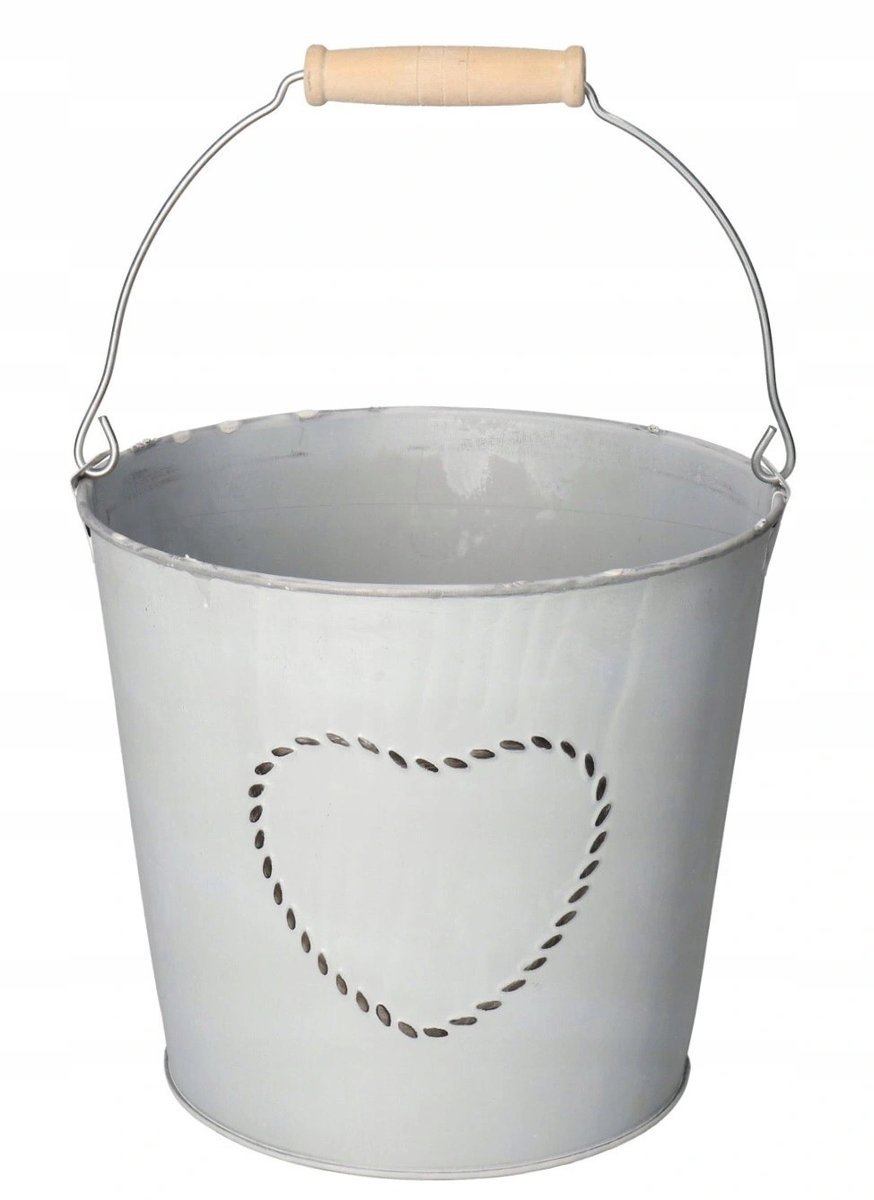 Doniczka Osłonka Metalowa 16 cm Wiaderko Serce - Inny producent | Sklep ...