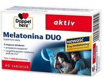 Doppelherz Aktiv Melatonina Duo, suplement diety, 40 tab. | Sklep EMPIK.COM