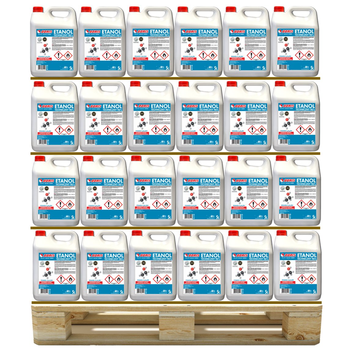 DORIS Etanol techniczny 96% 820L Zestaw 164szt x 5L - Doris ...