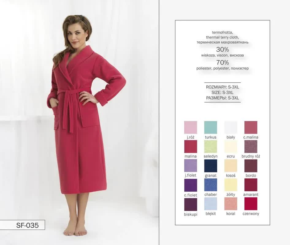 Dorota Szlafrok Meghan SF-035 L Błękitny - dorota | Sklep EMPIK.COM