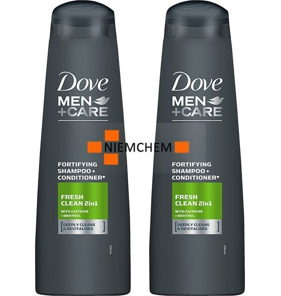 Dove Men+Care Szampon do Włosów Fresh Clean 2 x 400ml | Sklep EMPIK.COM