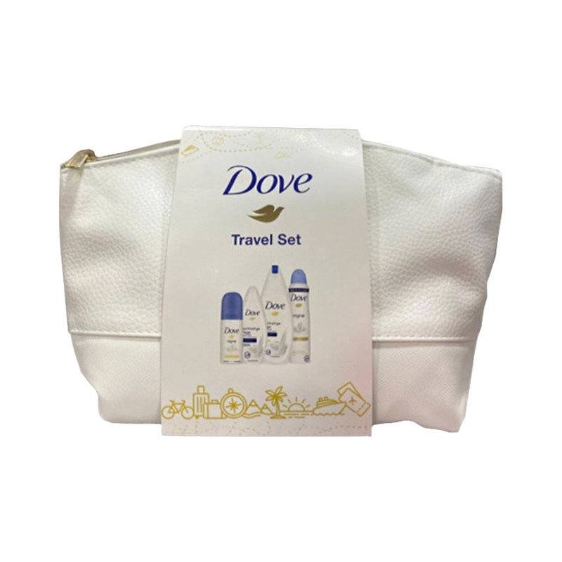 Dove Travel, Zestaw Kosmetyków, 4 Szt. + Kosmetyczka | Sklep EMPIK.COM