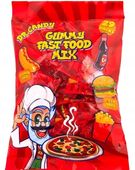 Dr.Candy Gummy Fast Food Mix 201g (29 saszetek) - Inny producent ...