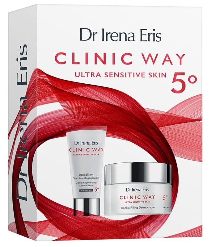 Dr Irena Eris Zestaw CLINIC WAY 5º WYPEŁNIENIE ZMARSZCZEK 50 ml + 15 ml ...