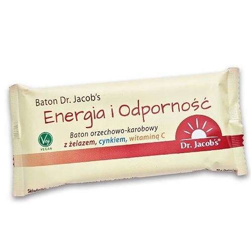 Dr. Jacob's Energia i Odporność Baton orzechowo-karobowy przekąska 70 g ...