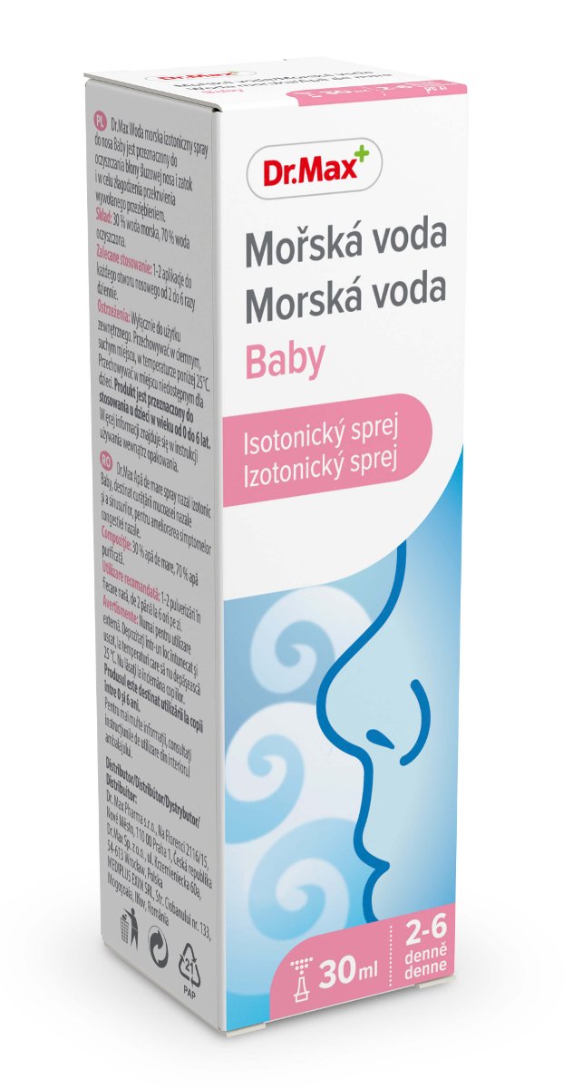 Dr.Max, Baby, Woda morska w sprayu izotonicznym, 30 ml | Sklep EMPIK.COM