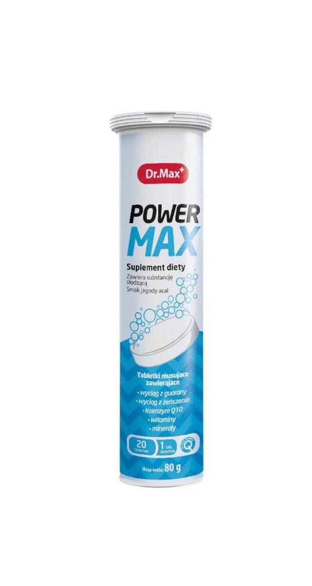 Dr.Max, Powermax, 20 tabletek musujących Suplement diety | Sklep EMPIK.COM
