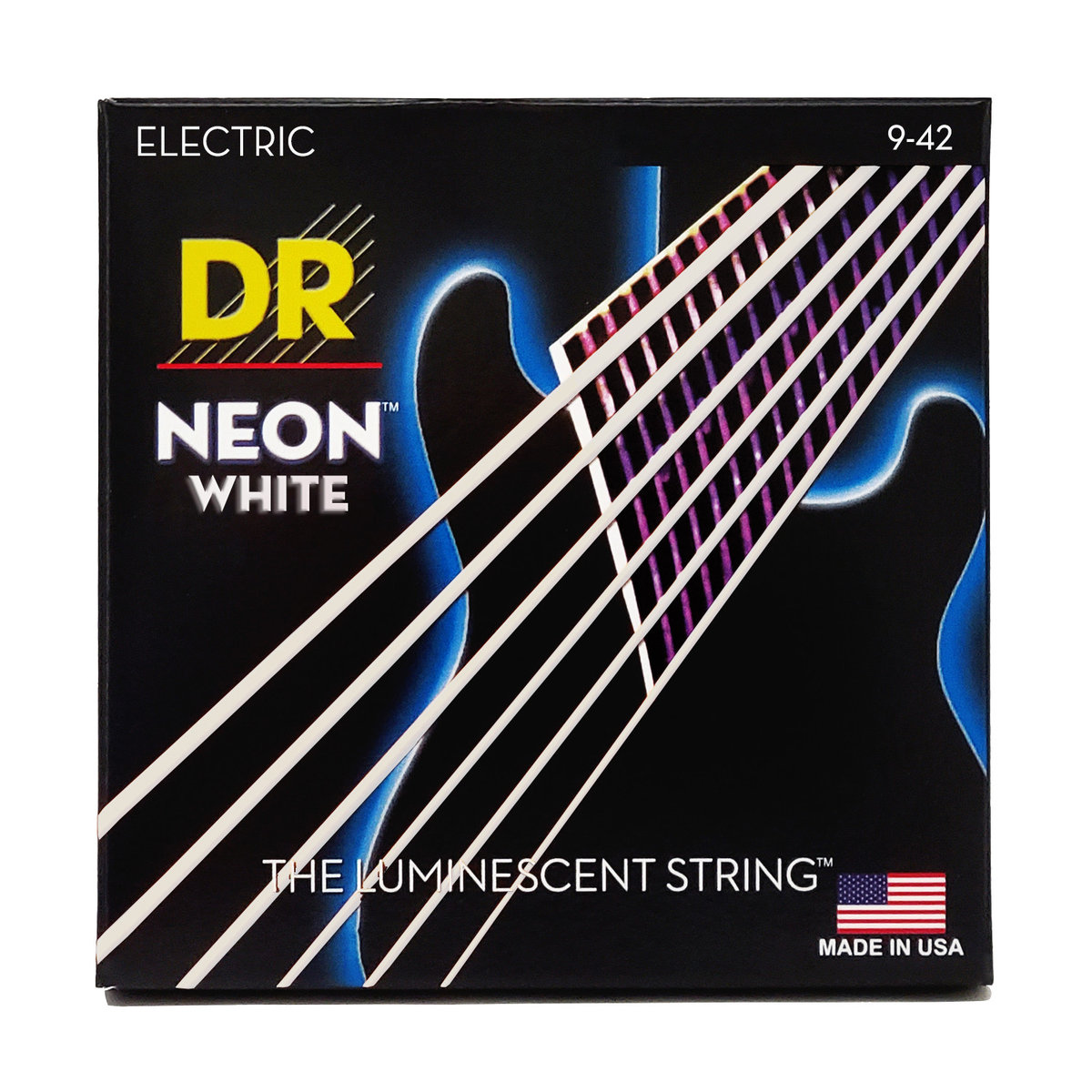DR NWE 9-42 NEON WHITE STRUNY GITARA ELEKTRYCZNA - DR | Muzyka Sklep EMPIK.COM