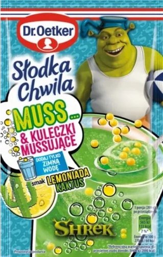 DR. OETKER MUS SHREK LEMONIADA-KAKTUS Z KULECZKAMI 34G - Inna marka ...