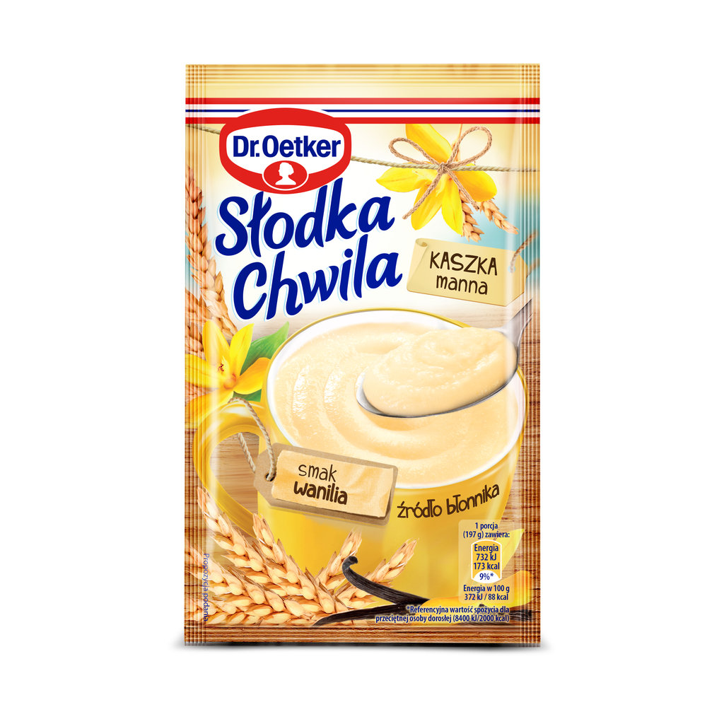 Dr oetker słodka chwila kaszka manna waniliowa 47g - Dr. Oetker | Sklep ...