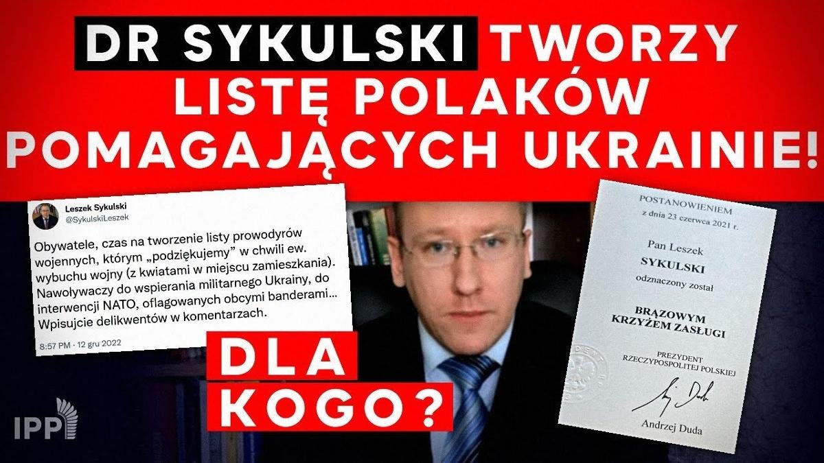 Dr Sykulski tworzy listę Polaków pomagających Ukrainie! Dla kogo? - Idź ...