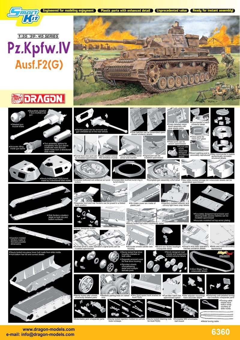 Dragon 6360 1:35 Pz.Kpfw.IV Au - Inny producent | Sklep EMPIK.COM