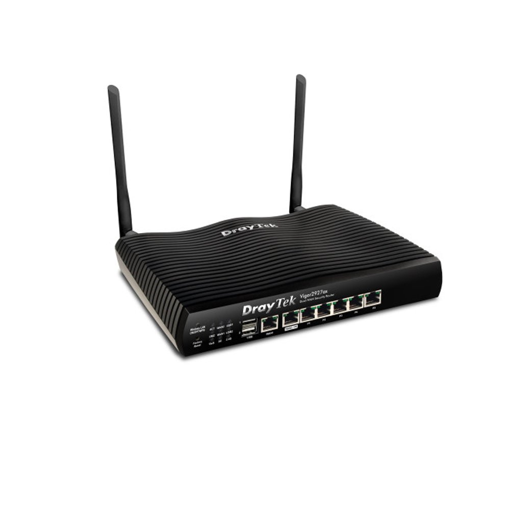 Draytek Vigor 2927ax Router 2x WAN, 50x VPN, WLAN, 25x SSL VPN, 1x port ...