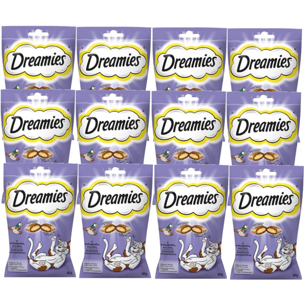 DREAMIES PRZYSMAK DLA KOTA z kaczką 12x60g - Dreamies | Sklep EMPIK.COM