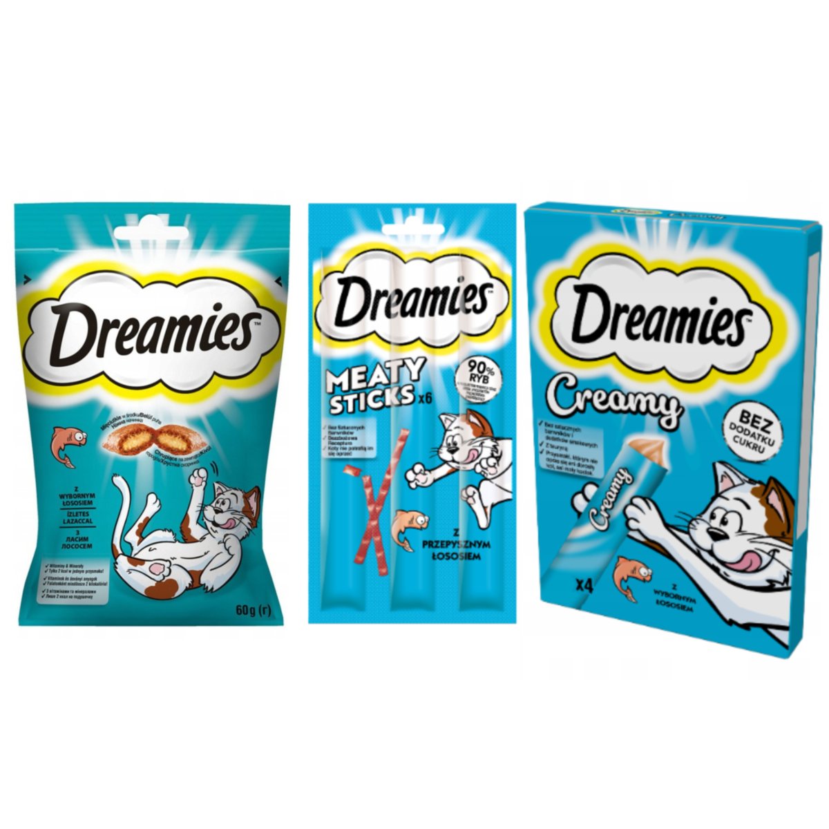 DREAMIES zestaw z łososiem 130g - Dreamies | Sklep EMPIK.COM