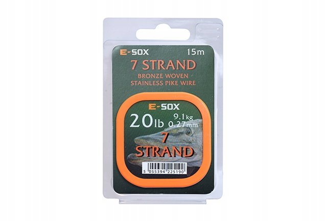 Drennan Trace Wire 7Strand 15m 20lb 0.27mm 9.1kg linka stalowa - DRENNAN | Sport Sklep EMPIK.COM