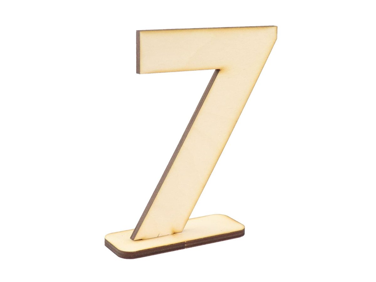 Drewniana dekoracja cyfra 7 z podstawką - 15 cm - Congee.pl | Sklep ...