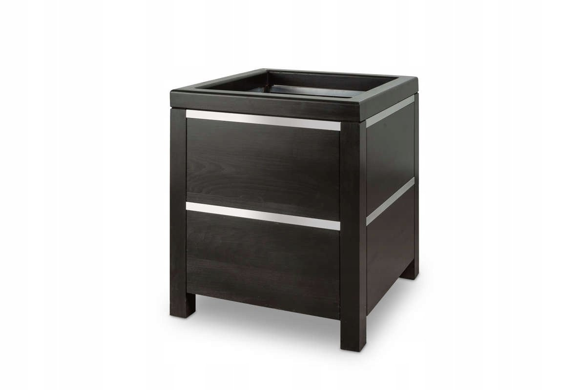 Drewniana Donica Ogrodowa Kolor Wenge 46 X 46 X 52 - Progresja | Sklep ...