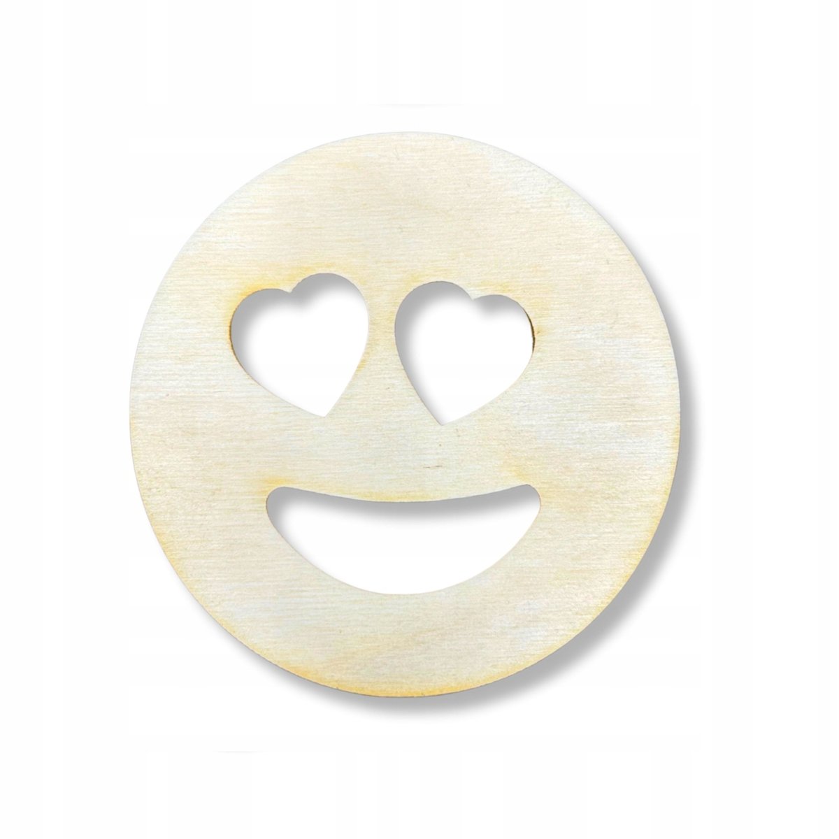Drewniana Emotka Serca Dekor Podkładka Podstawka Pod Kubek Emotikon ...