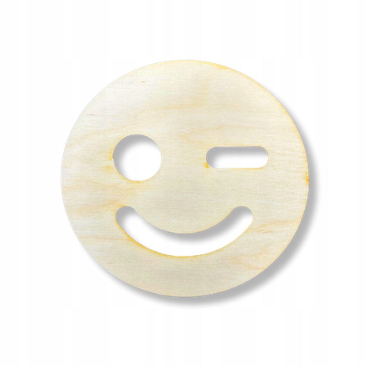 Drewniana Emotka Uśmiech Dekor Podkładka Podstawka Pod Kubek Emotikon ...