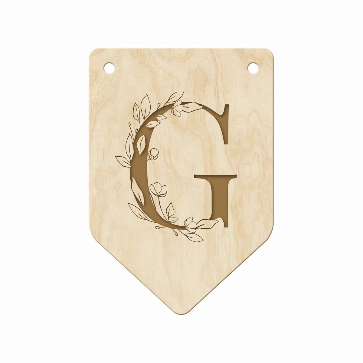 Drewniana Girlanda Kwiatowa Proporczyki Z Literkami G Ozdoba Pokoju ...