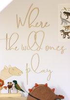 Drewniany Napis: Where The Wild Ones Play - Cut It Now | Sklep EMPIK.COM