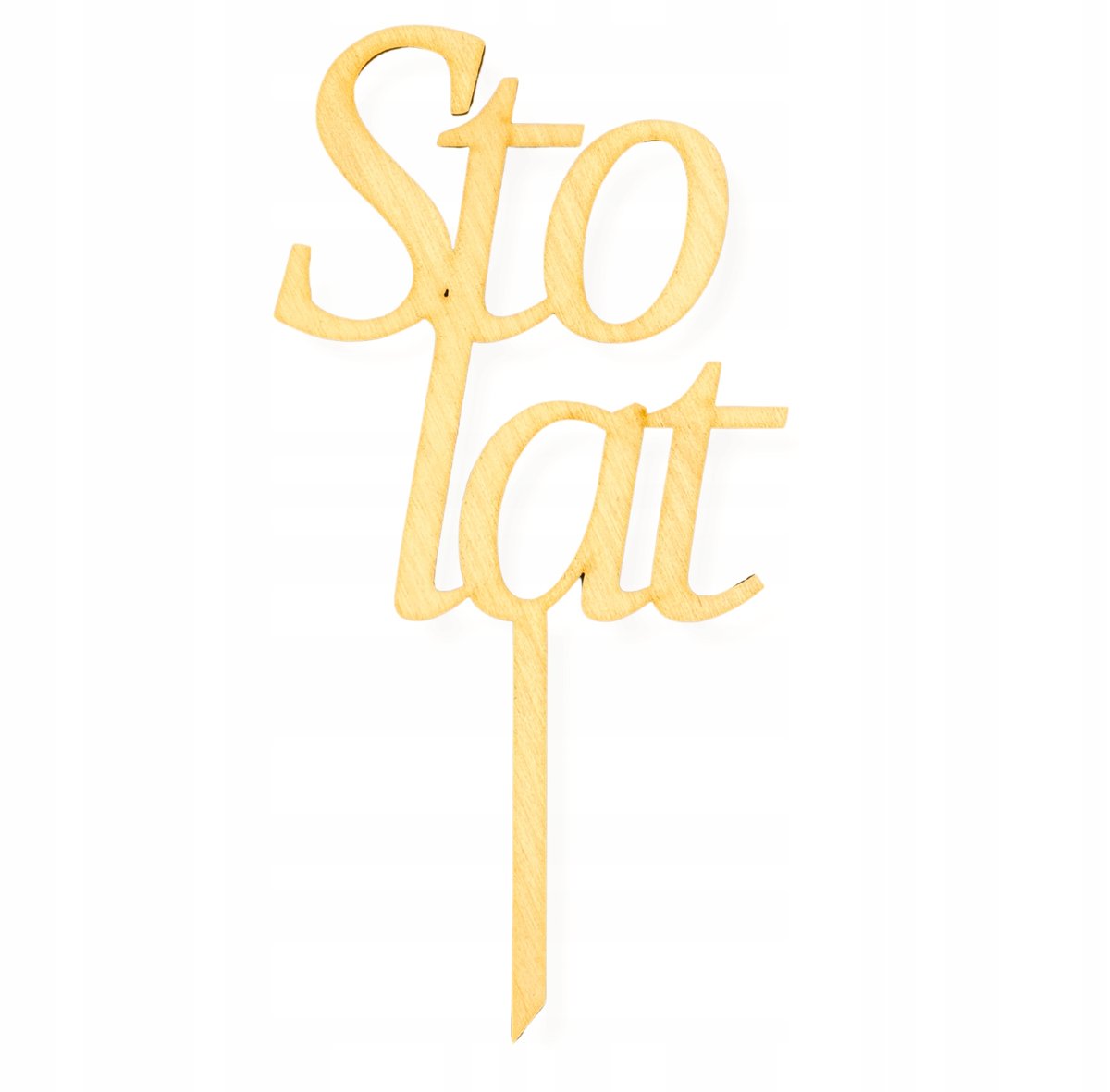 Drewniany Topper Napis Sto Lat Dekoracja Na Tort Urodziny Imieniny Ozdoba - Clanstore | Sklep ...