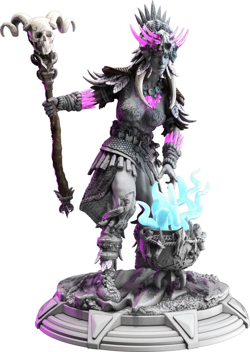 Driga - Goliath Szaman Druid Figurka 12k + Podstawa do DND D&D druk 3D ...