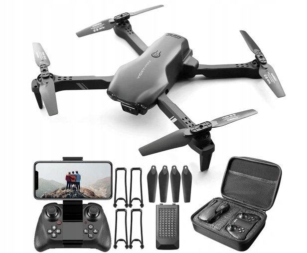 Dron 2 Kamery 4K Wifi Zabawka Zdalnie Sterowany 360° Zawis Bez ...