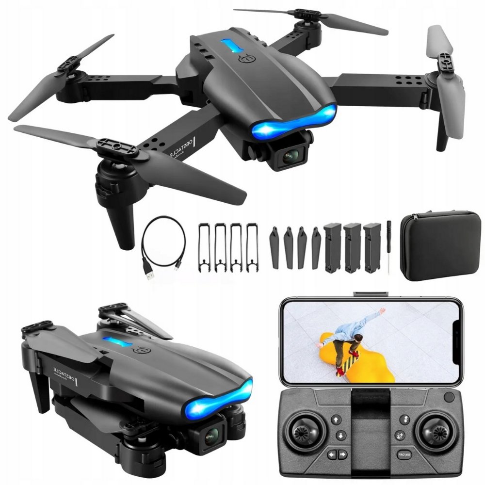 DRON E99 PRO MAX UNIKANIE PRZESZKÓD ZWIS KAMERY 4K WIFI - Inna marka | Sklep EMPIK.COM