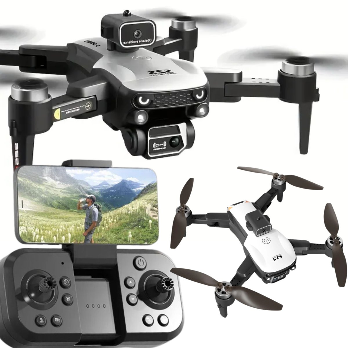 DRON Z KAMERĄ WIFI ZABAWKA ZDALNIE STEROWANY 360° BEZ POZWOLENIA ...