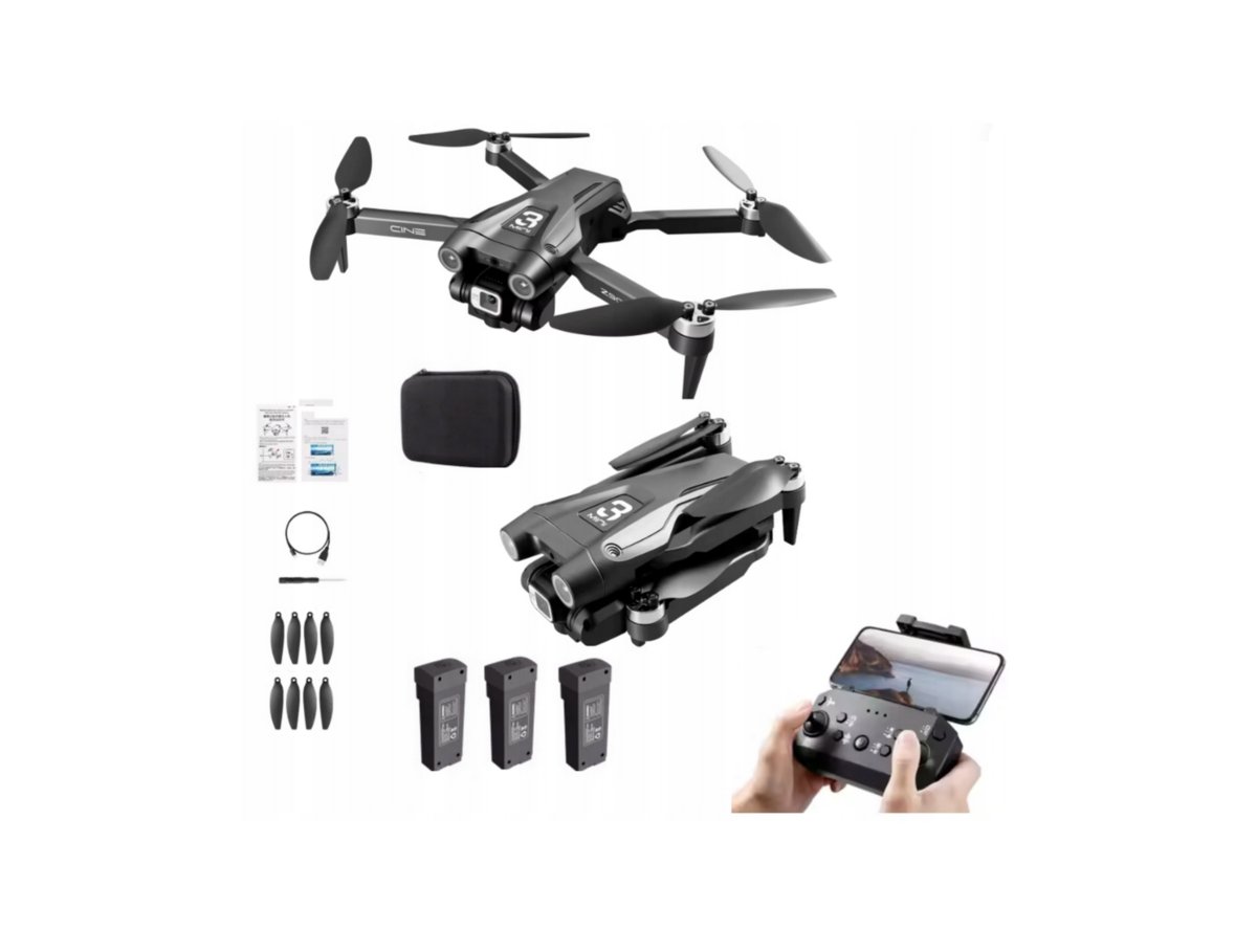 Dron Z908 Max Kamera Wifi 3X Bateria Unikanie Przeszkód Zestaw Xxxl ...