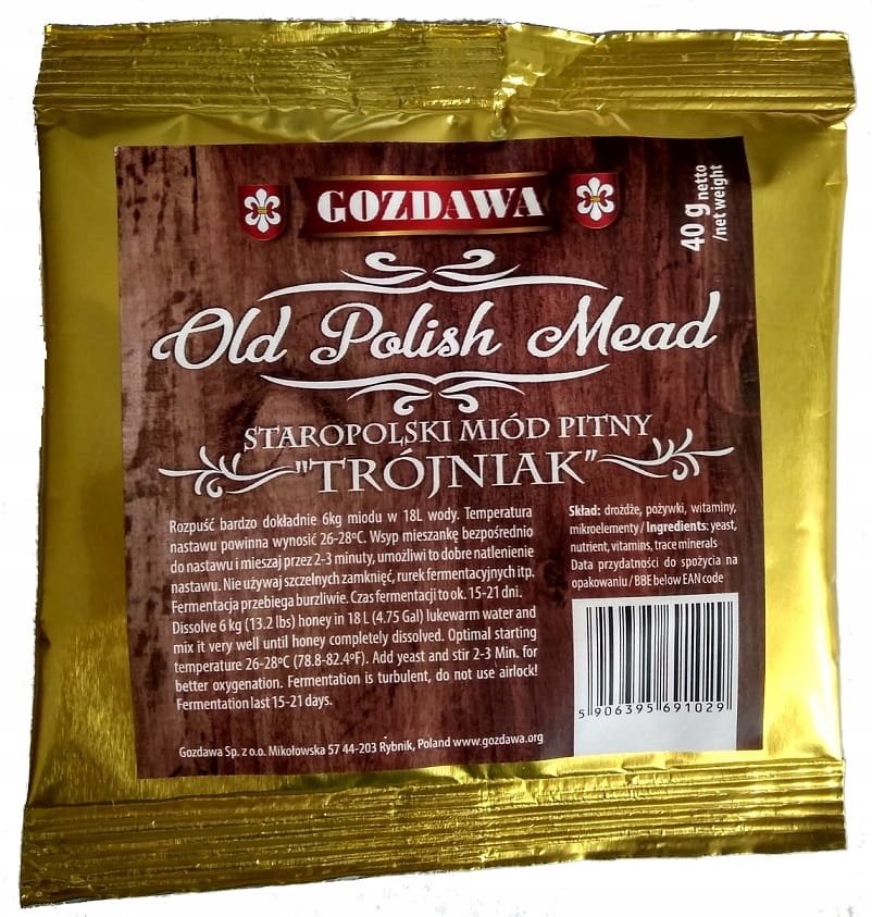 drożdże do miodu OLD POLISH MEAD Trójniak Gozdawa - Gozdawa | Sklep ...