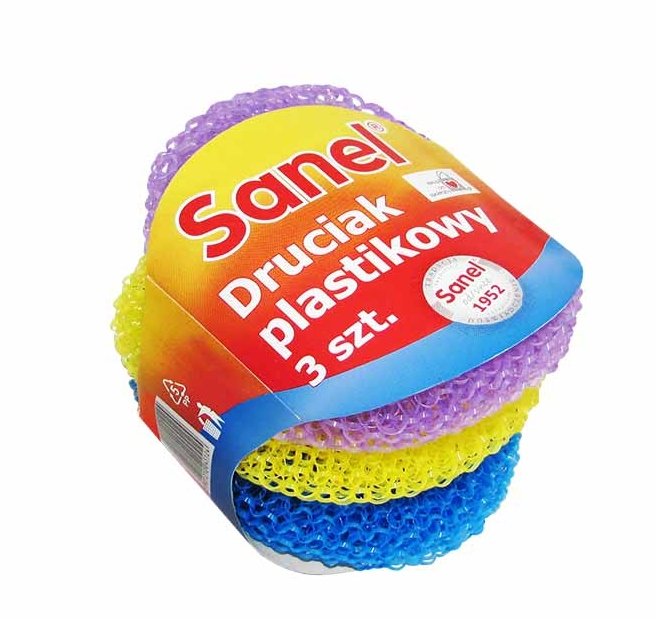 Druciak ostry gąbka do naczyń Sanel 3 sztuk - Sanel | Sklep EMPIK.COM