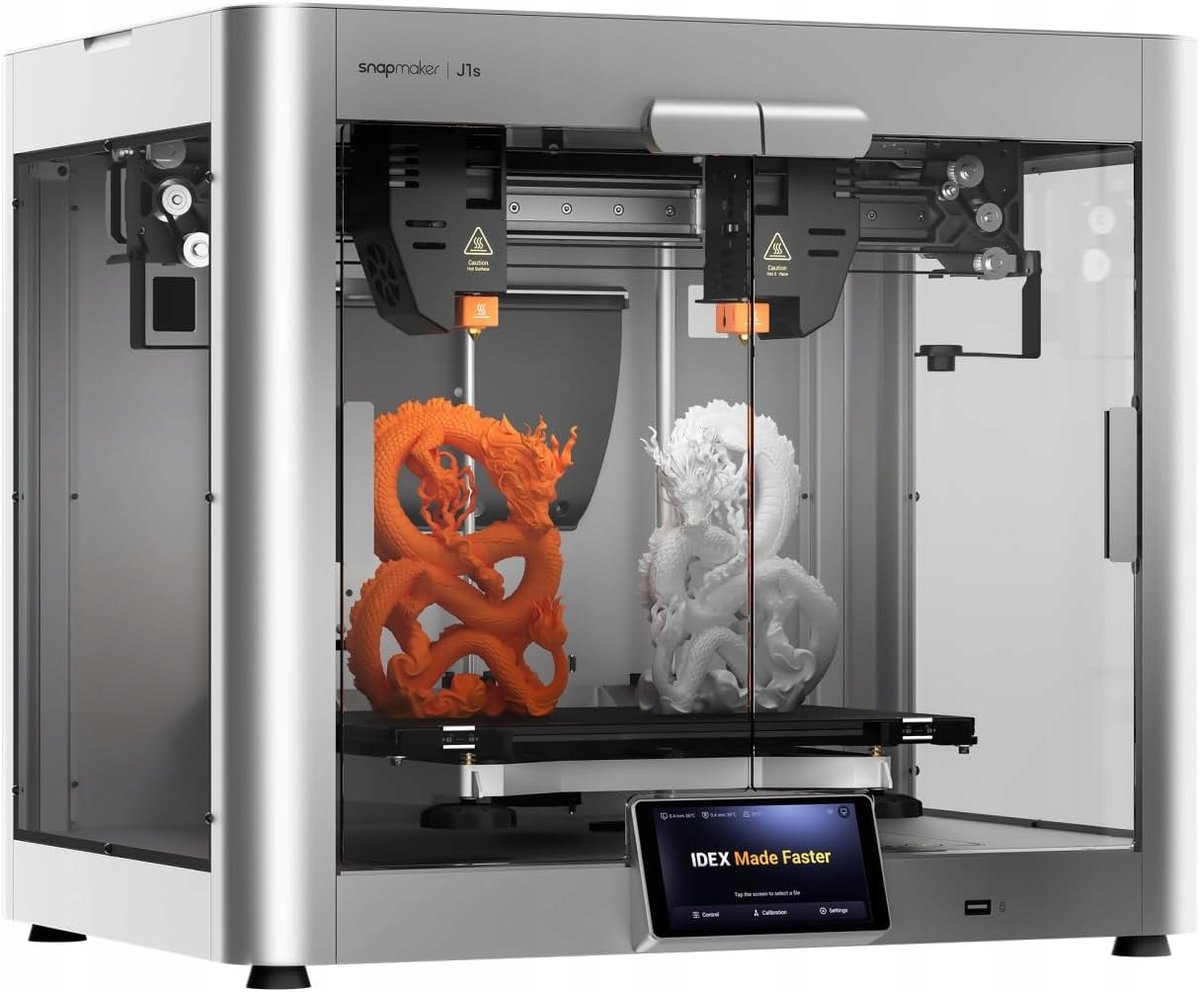 Drukarka 3D Snapmaker J1s IDEX Dual Extruder duża prędkość nowa - Inna ...