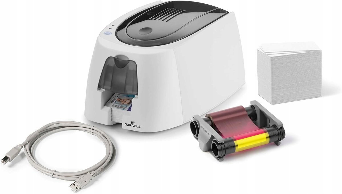 Drukarka kart Durable 891000 (Duracard ID 300 EU) Zestaw do Druku Kart ...