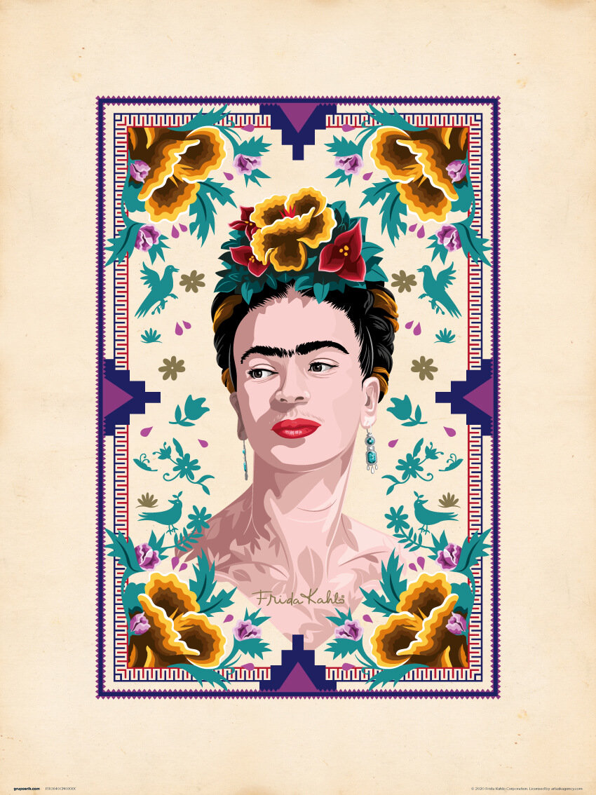DRUKUJ ILUSTRACJĘ FRIDY KAHLO 30X40 CM - Inna marka | Sklep EMPIK.COM