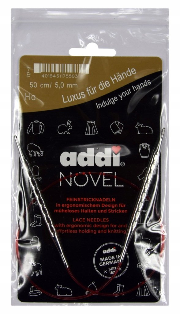 Druty na żyłce Addi Novel metalowe 50 cm - 5,0 mm - ADDI | Sklep EMPIK.COM