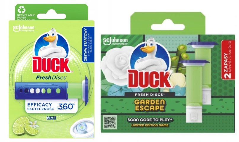 Duck Fresh Disc Limonka Żelowe Krążki Urządzenie 6 Krążków + Krążki ...