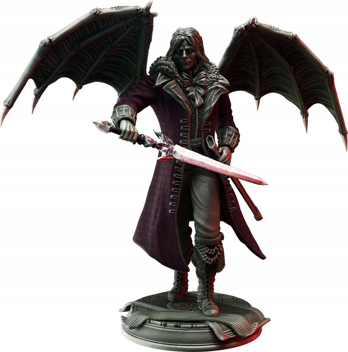 Duke - Lord Wampirów Rycerz Figurka 12k + Podstawa do DND D&D druk 3D ...