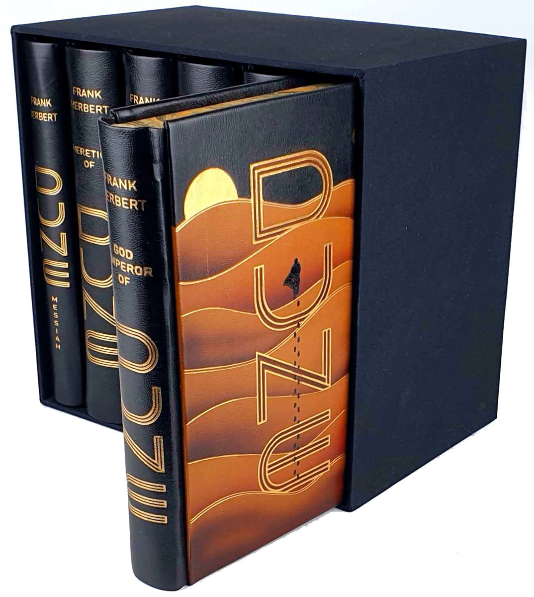 Dune Saga 6 Book Boxed, Complete Set, premium leather rebound - Frank ...