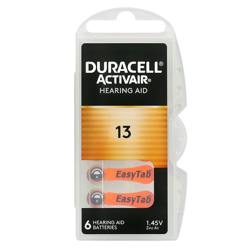 Duracell ActivAir 13 Baterie do Aparatów Słuchowych 1.45V 6 Sztuk ...