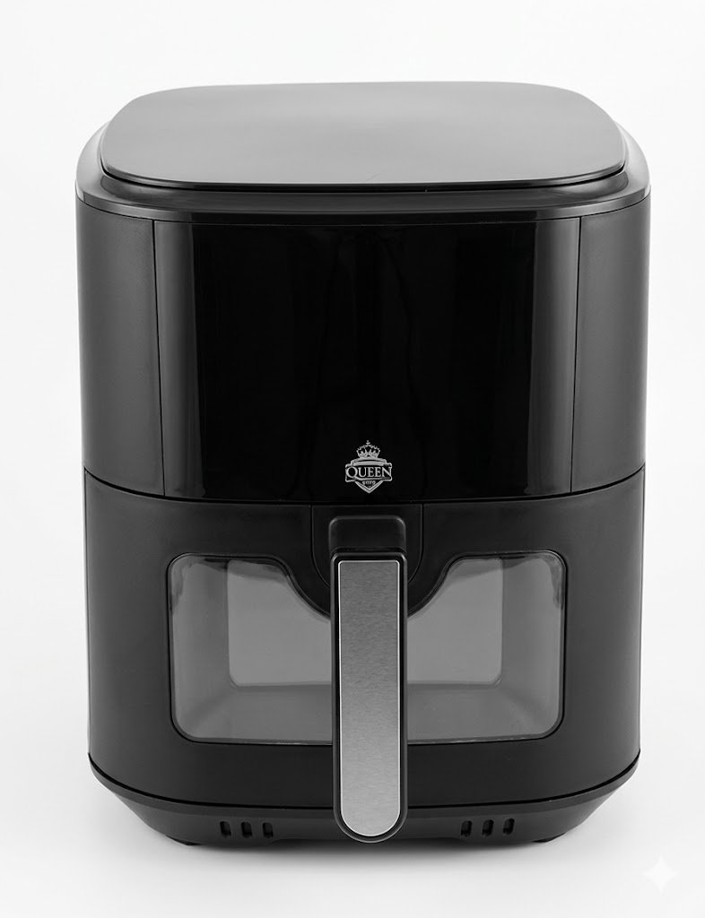 Duża Frytkownica Beztłuszczowa Queen 6,5L Air Fryer z Oknem - Inna ...