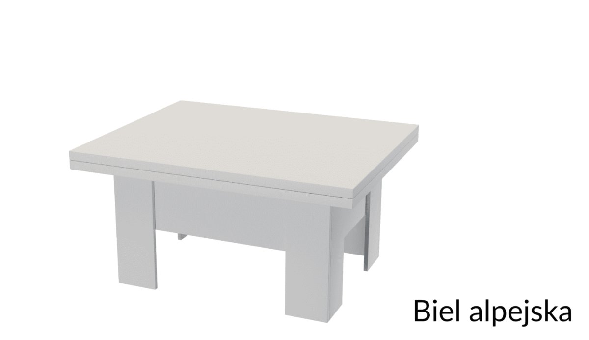 Duża ława rozkładana ERYK, 100-200 cm, biel alpejska - Jarstol | Sklep ...