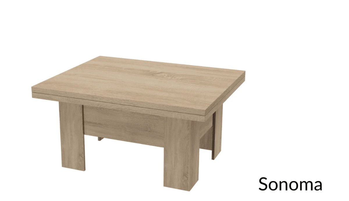 Duża ława rozkładana ERYK, 100-200 cm, dąb sonoma - Jarstol | Sklep ...