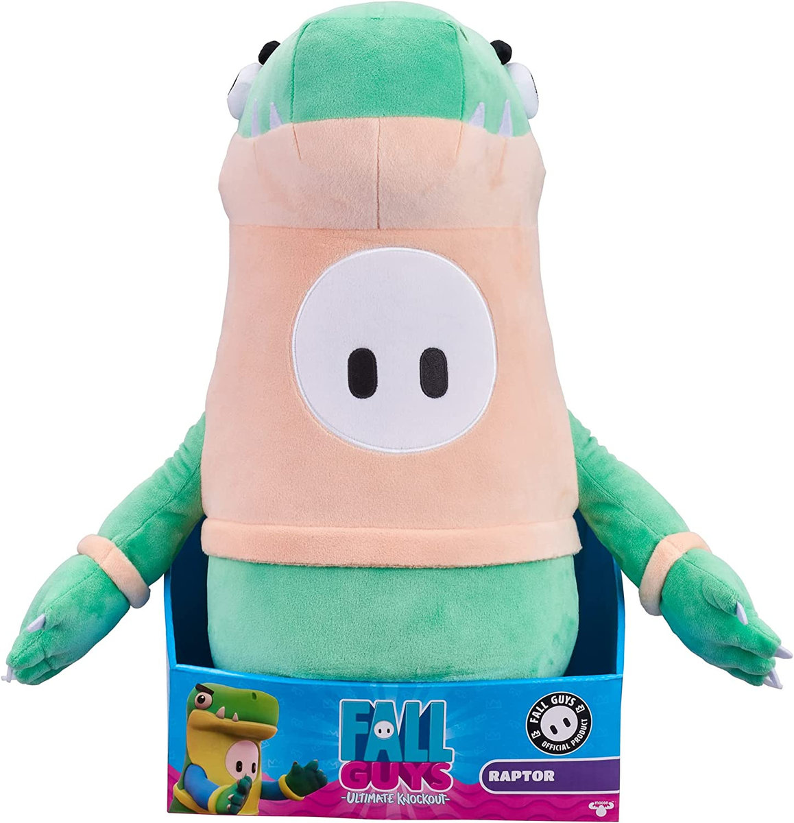 Duża licencyjna maskotka z gry Fall Guys Raptor Velociraptor 45 cm ...