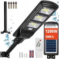 DUŻA MOCNA LAMPA SOLARNA LED ULICZNA OGRODOWA PILOT halogen CZUJNIK - VöGLER | Sklep EMPIK.COM