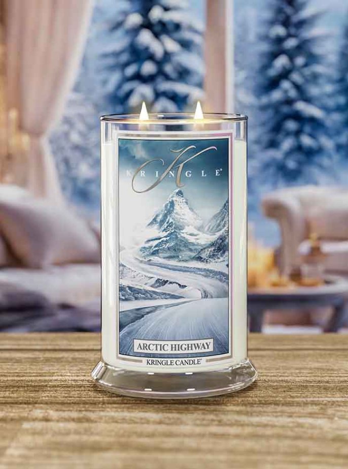 Duża świeca Arctic Highway Kri - Kringle Candle | Sklep EMPIK.COM